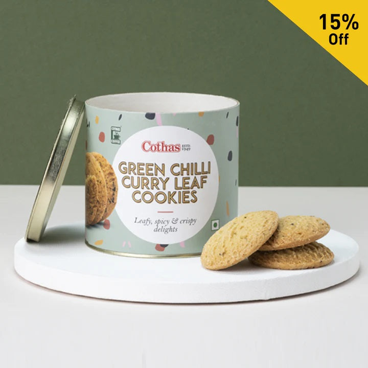 Green Chilli Curry Leaf Cookies