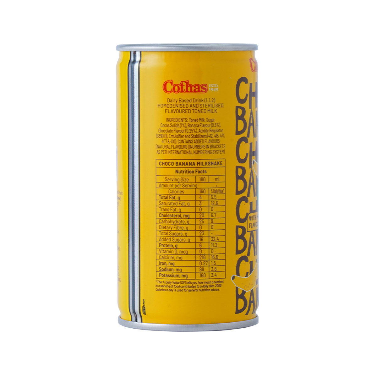 Chocobanana Milkshake Tin 180 ML (Pack of 3)