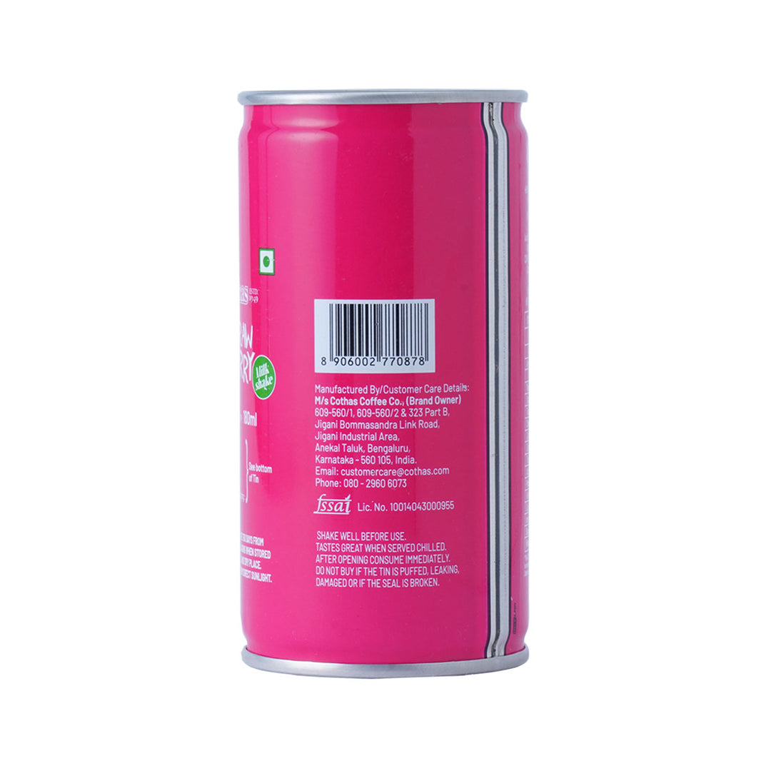 Strawberry Milkshake Tin 180 ML (Pack of 3)