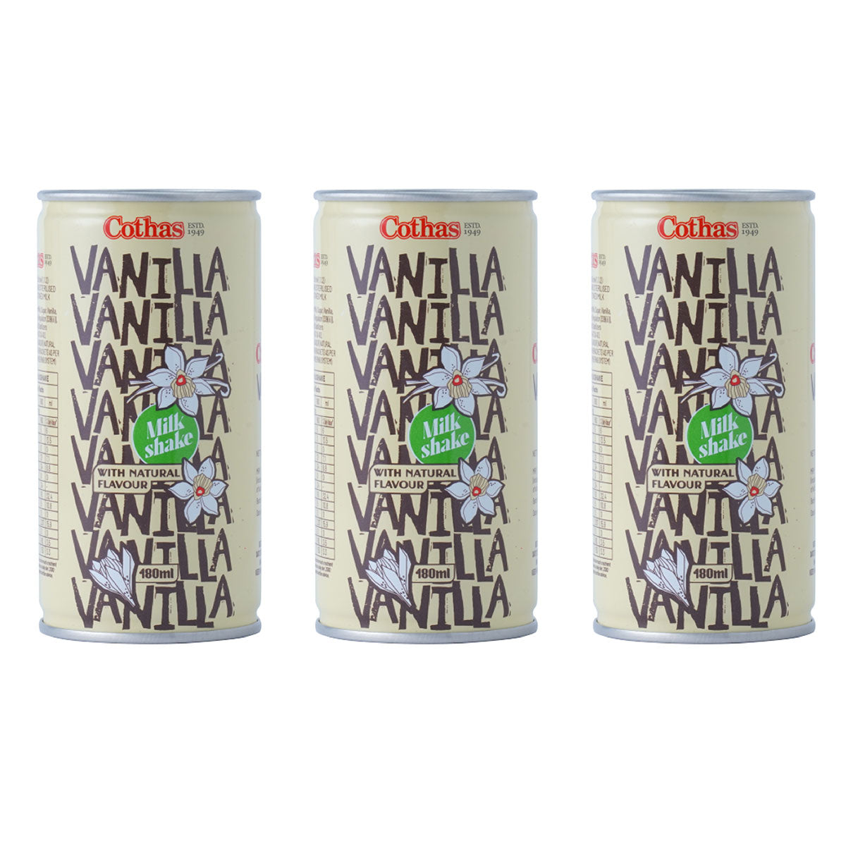 Vanilla Milkshake Tin 180 ML (Pack of 3)
