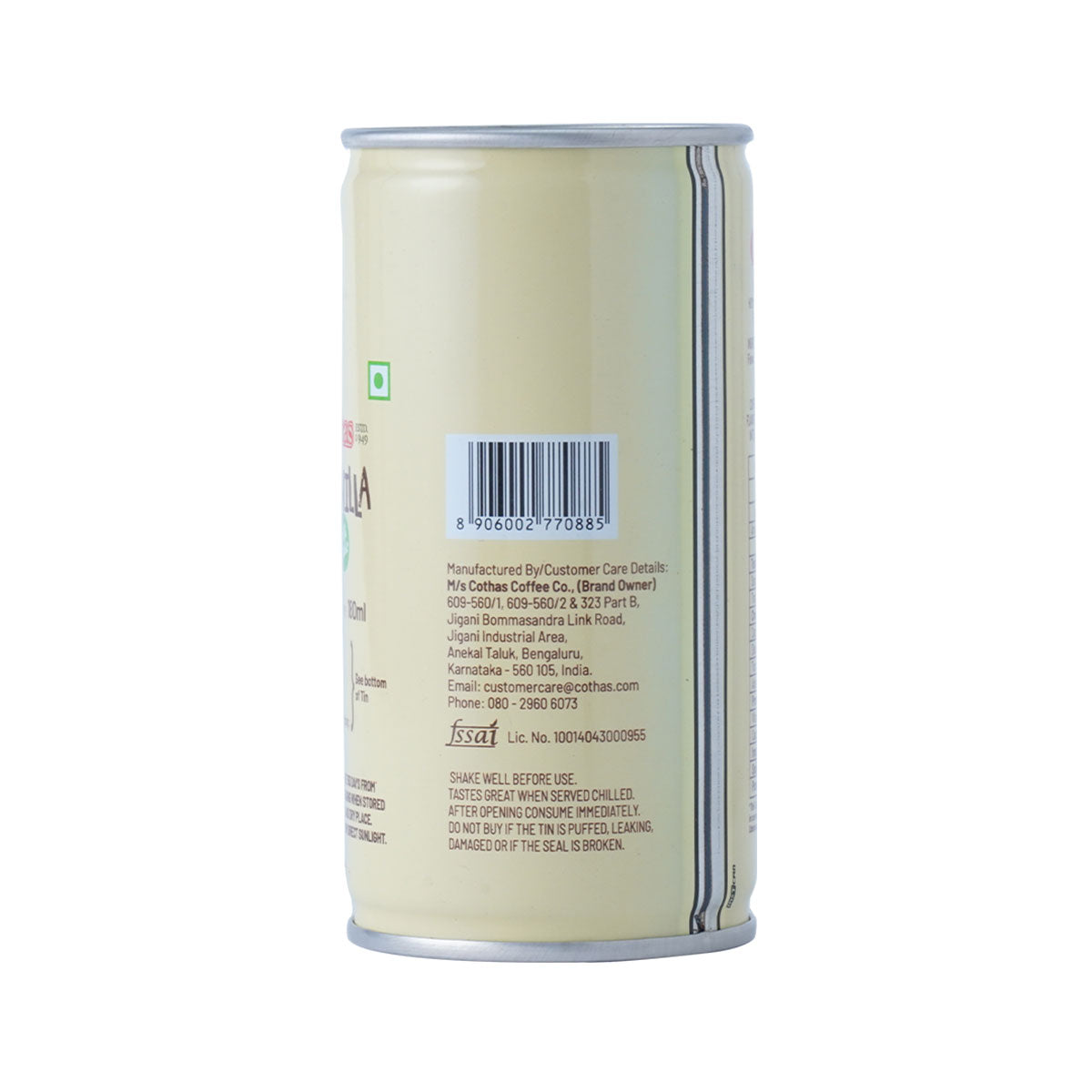 Vanilla Milkshake Tin 180 ML (Pack of 3)