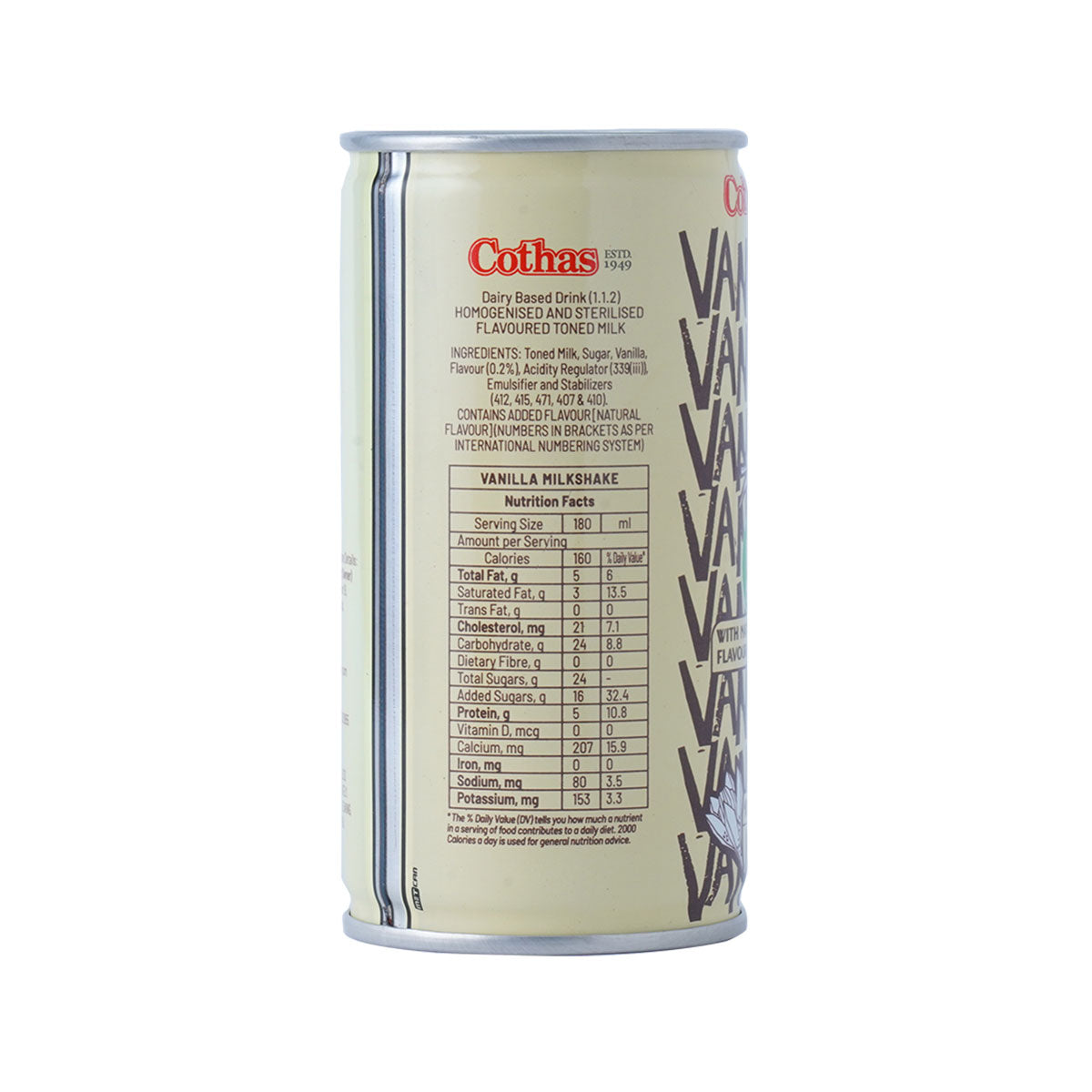 Vanilla Milkshake Tin 180 ML (Pack of 3)