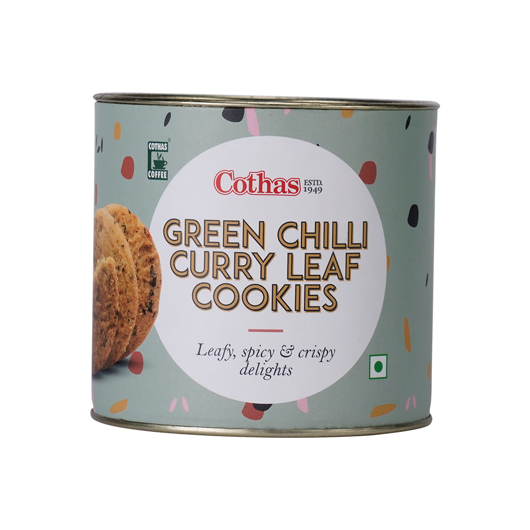 Green Chilli Curry Leaf Cookies